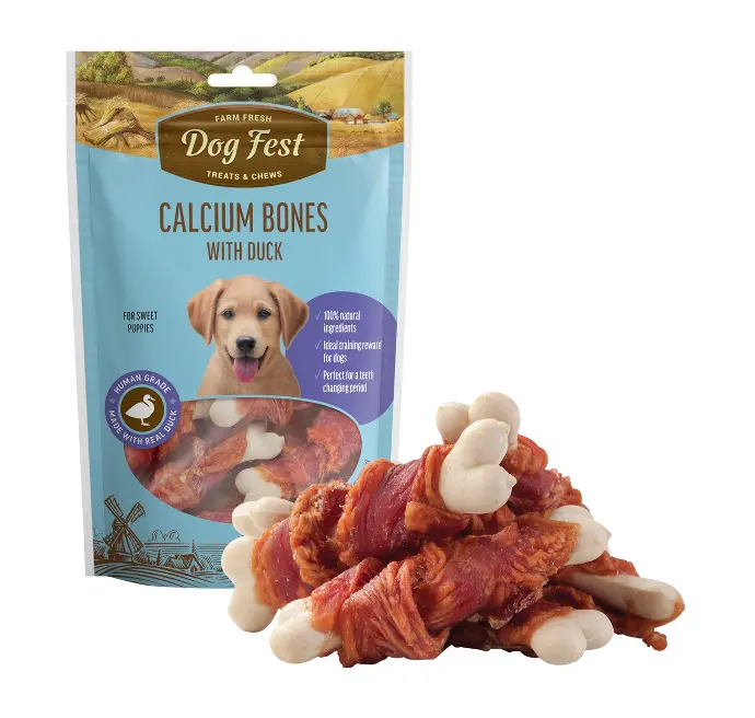 Calcium bones with duck (90g) for Puppies - PETCO KWT