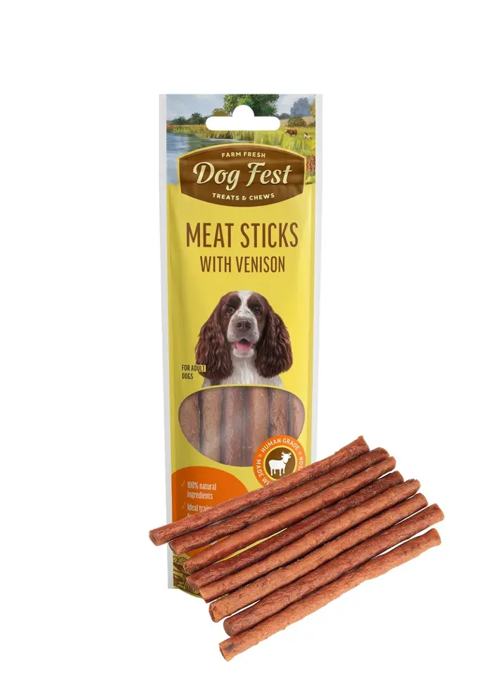 Dog Fest Meat Sticks with Venison (45g) for Dogs - PETCO KWT