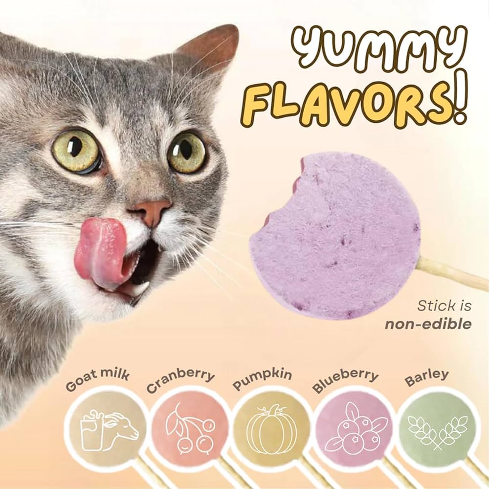 RANOVA Cat Treats - Freeze Dried Lollipop (Mixed Flavor) 1.4g x 15 ...