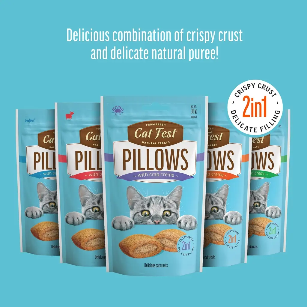 Pillows with beef crème (30g) for Cats - PETCO KWT