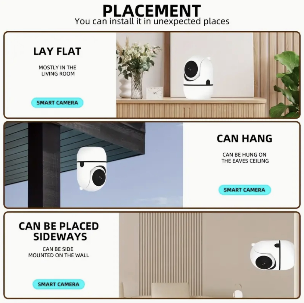 Petco SmartGuard 360° PTZ Security Camera + Wall Mount Gift - PETCO KWT