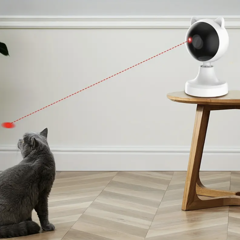 Smart USB Rechargeable Cat Laser Toy – Interactive Automatic Rotating ...